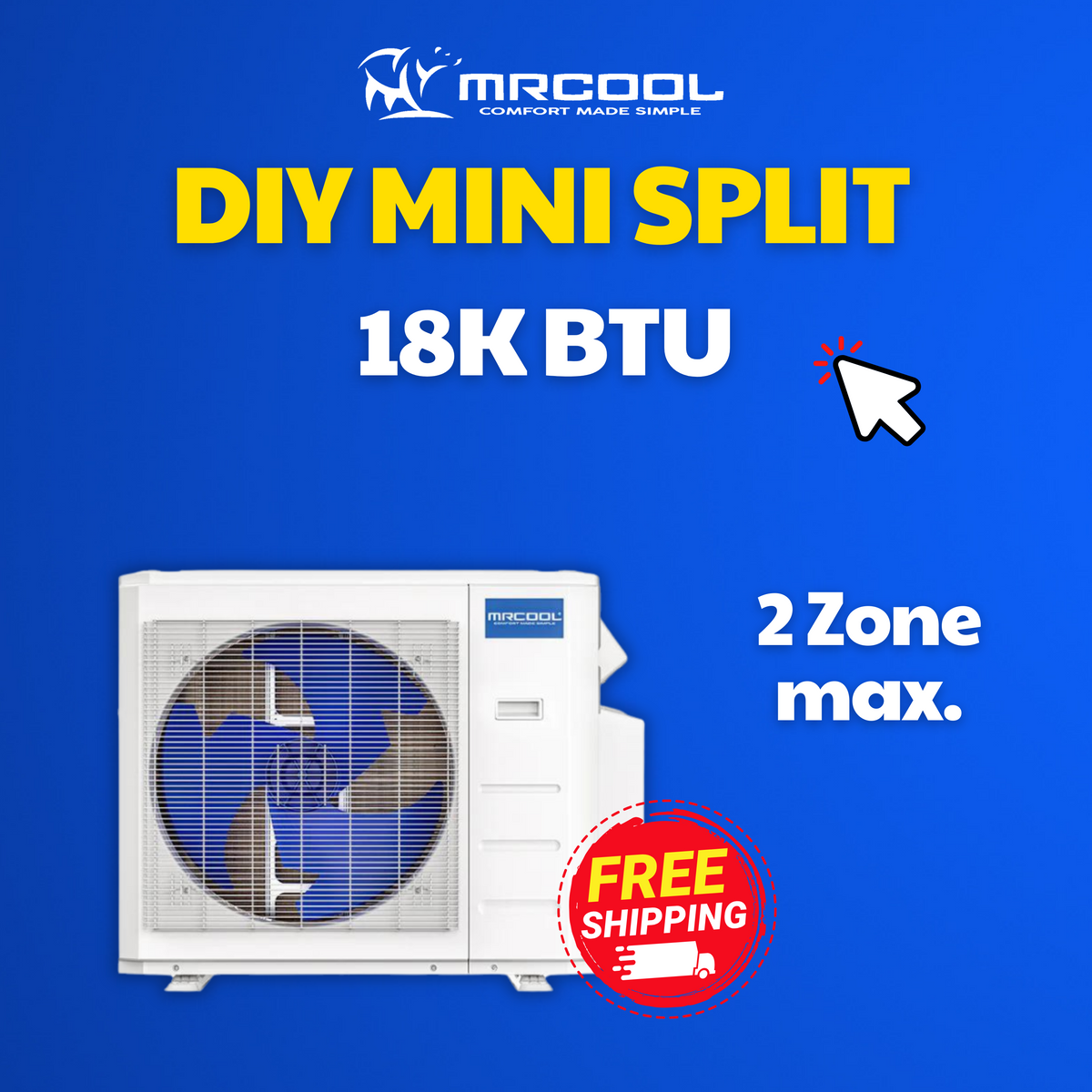 Shop Mr Cool Ceiling Cassette Mini Split – 18K BTU DIY AC – FrosthubUSA