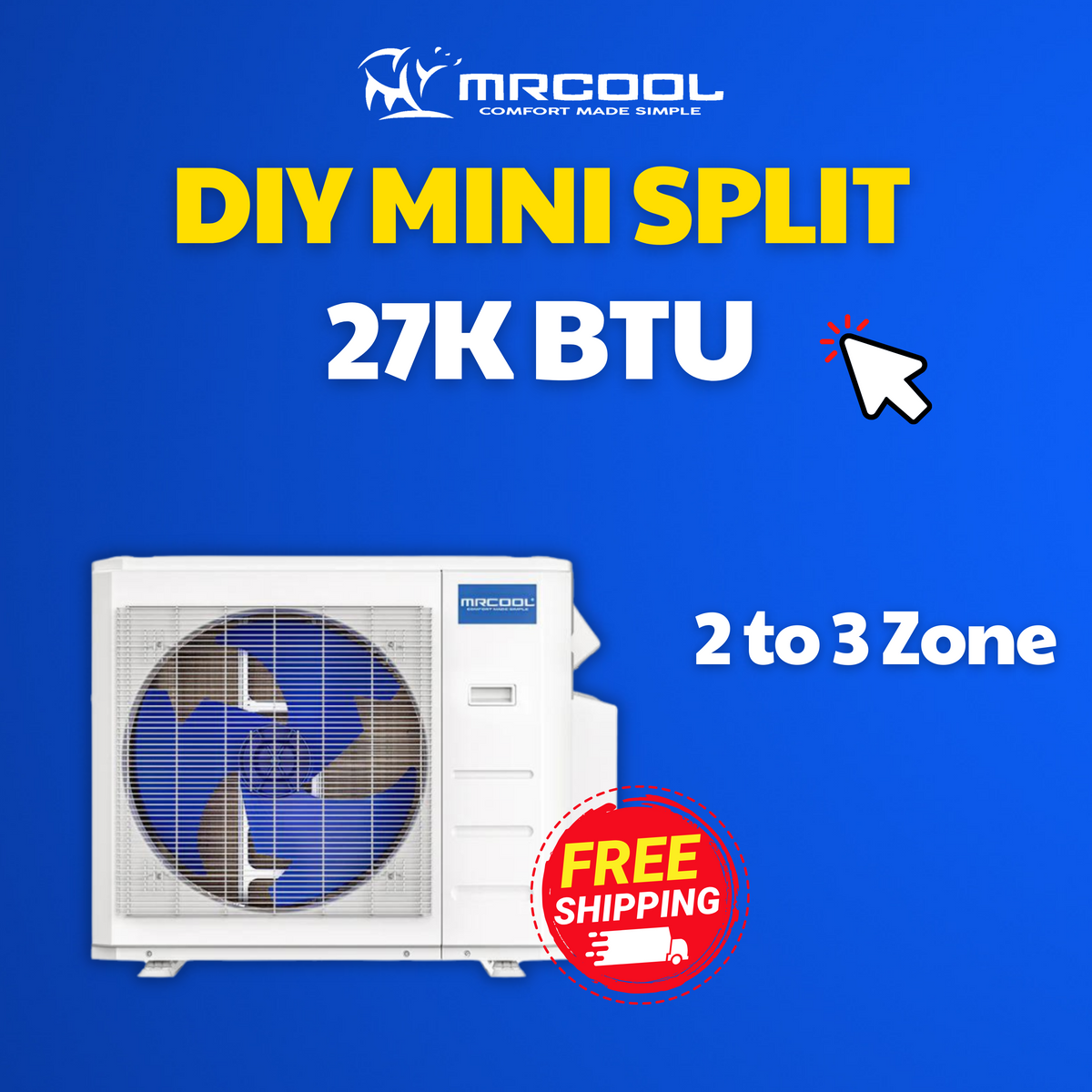 Shop Mr Cool Ceiling Cassette Mini Split – 27K BTU DIY AC – FrosthubUSA