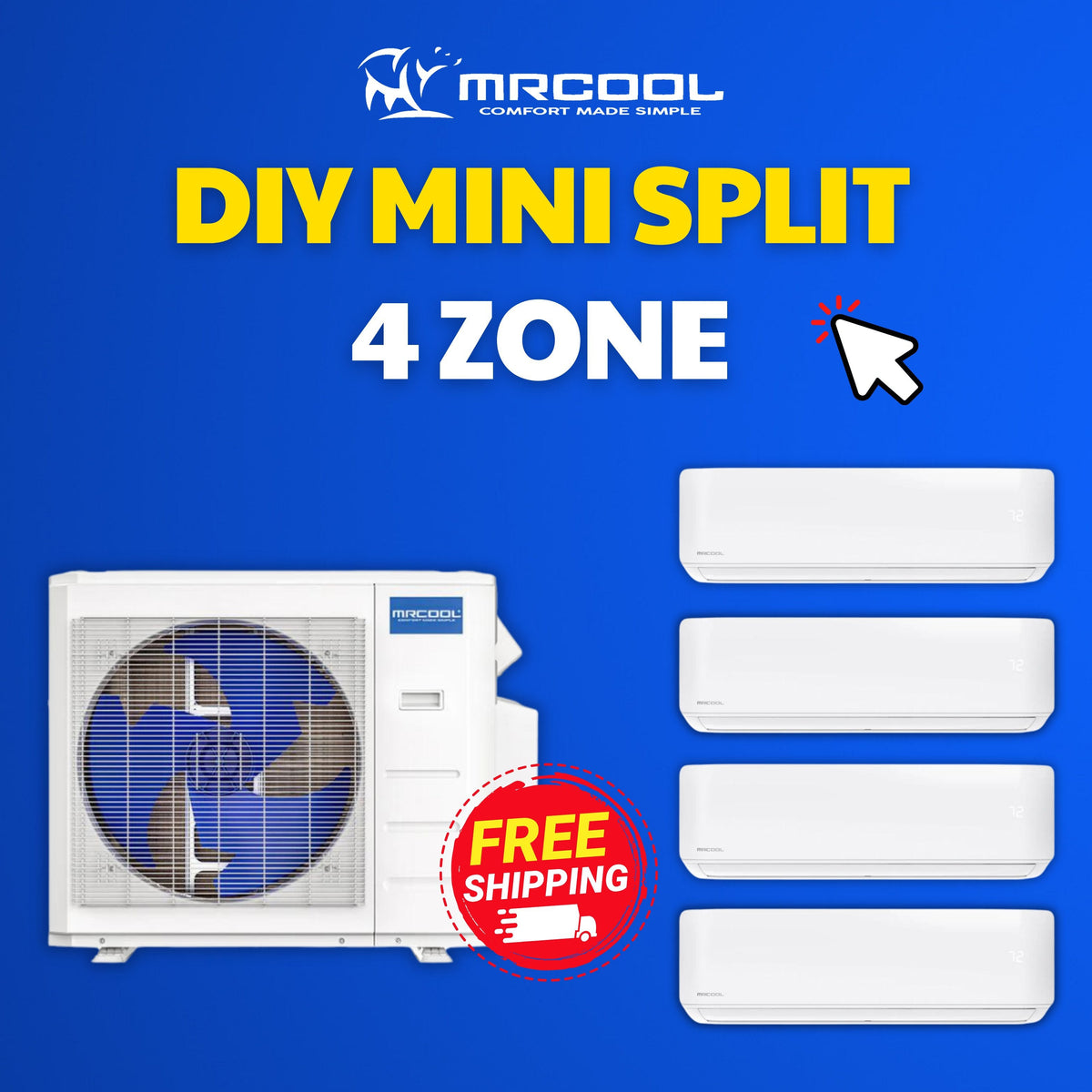 Shop Mr Cool Mini Split – 4 Zone Mini Split DIY AC Systems – FrosthubUSA