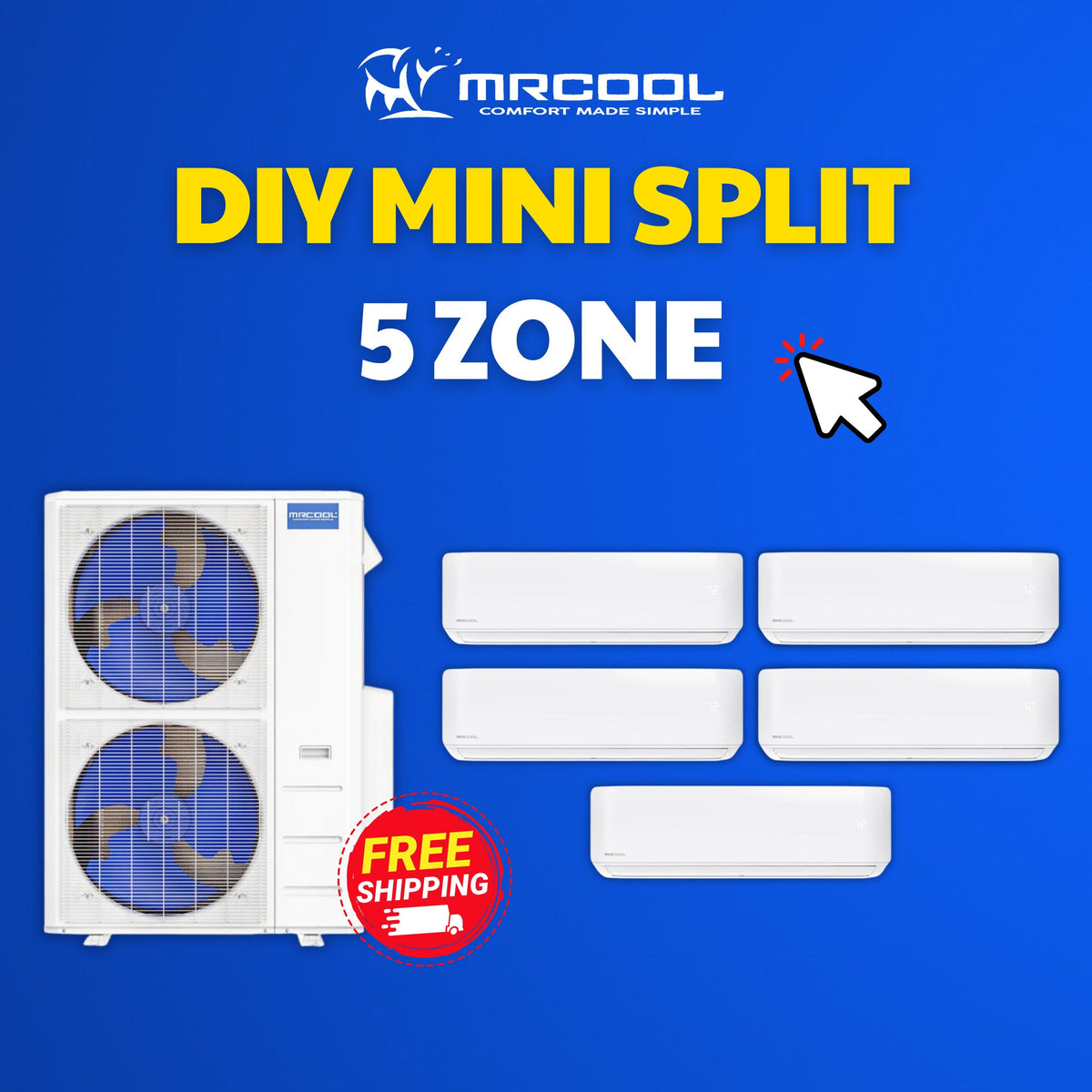 Shop Mr Cool Mini Split – 5 Zone Mini Split DIY AC Systems – FrosthubUSA