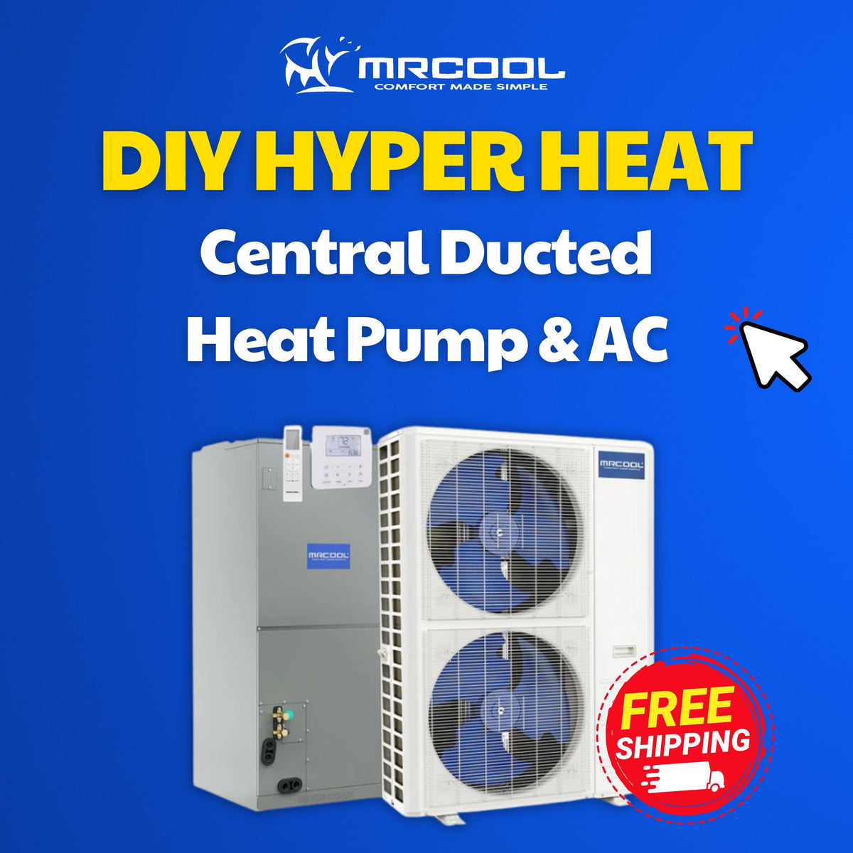 Shop Mr Cool Central Heat Pump - DIY Hyper Heat Ducted System – FrosthubUSA
